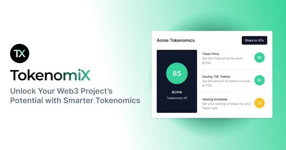 TokenomiX - Unlock Your Web3 Project’s Potential with Smarter Tokenomics | Steemhunt